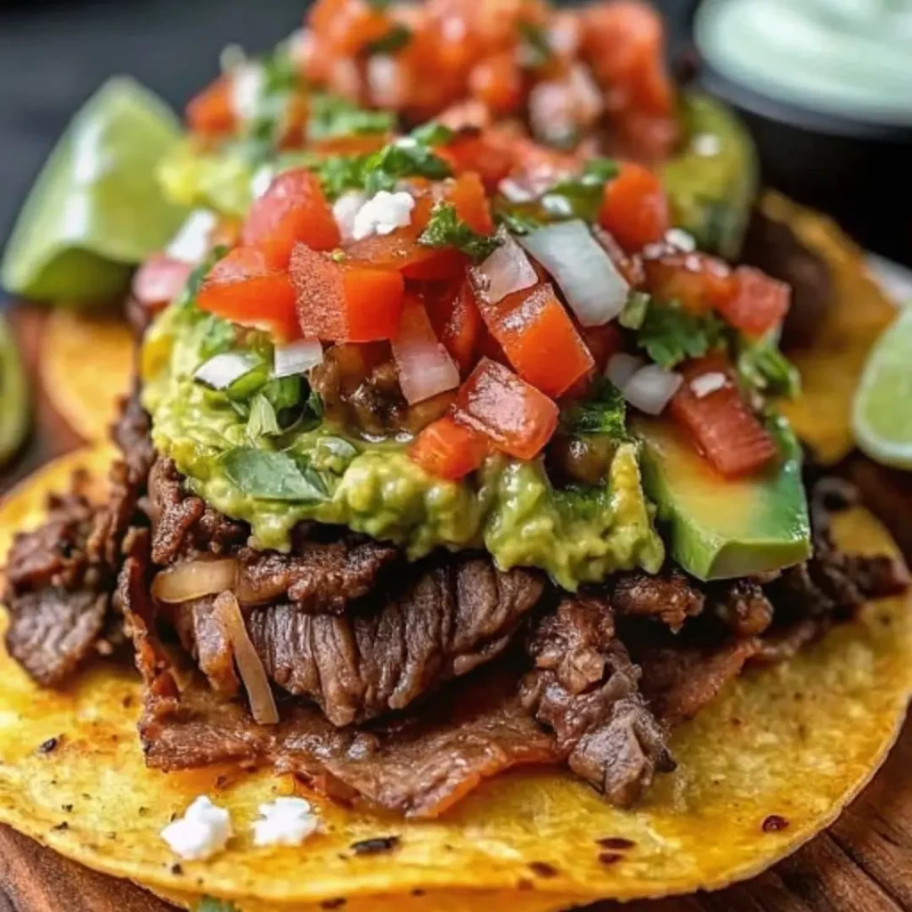 Mexican Tostadas de Carne Asada: Bold Flavor in Every Crunch