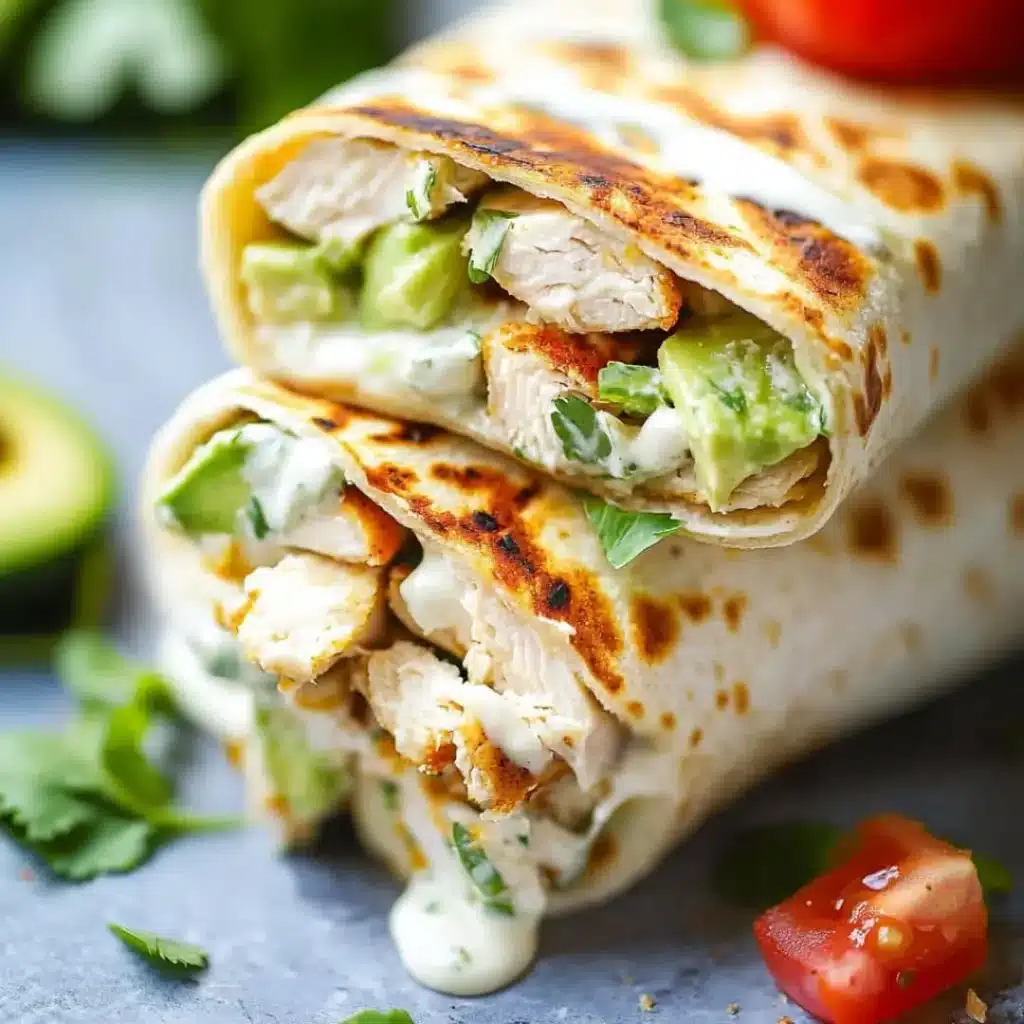 Chicken Avocado Ranch Burritos, Easy & Flavorful Wraps