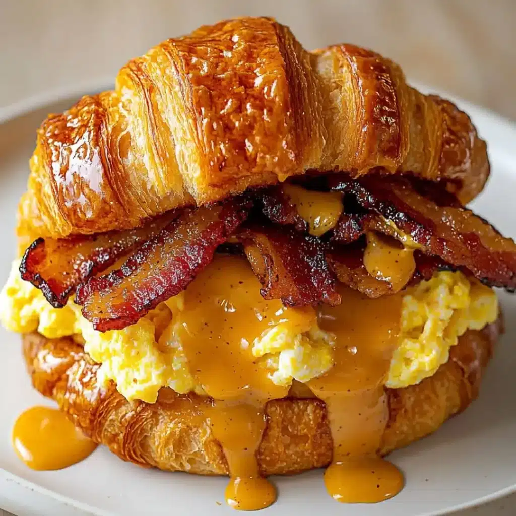 Maple Mustard Croissant Breakfast Sandwiches | Breakfast Perfection