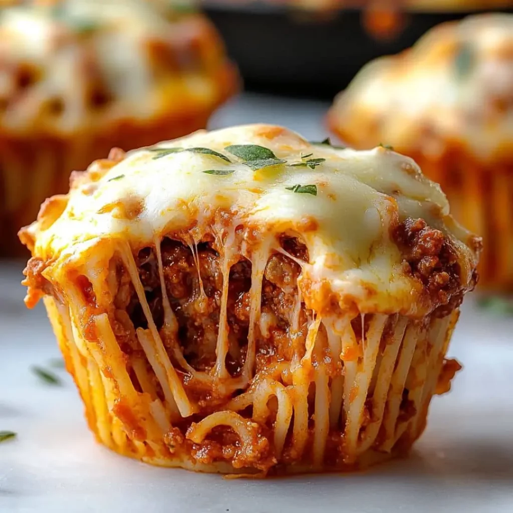 Easy Spaghetti Bolognese Muffin Cups Recipe