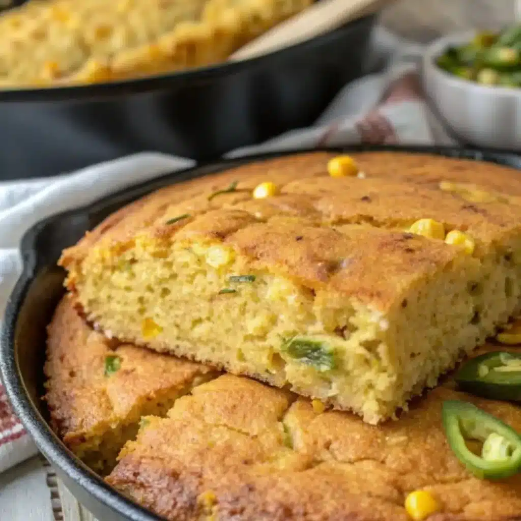 Tasty Navajo Cornbread with Jalapeño and Cheese