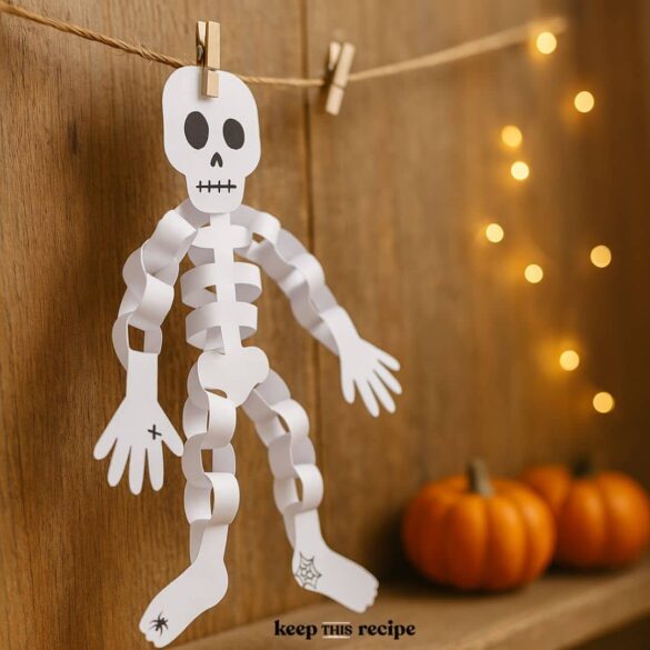 How to Make a Skeleton Paper Garland at Home