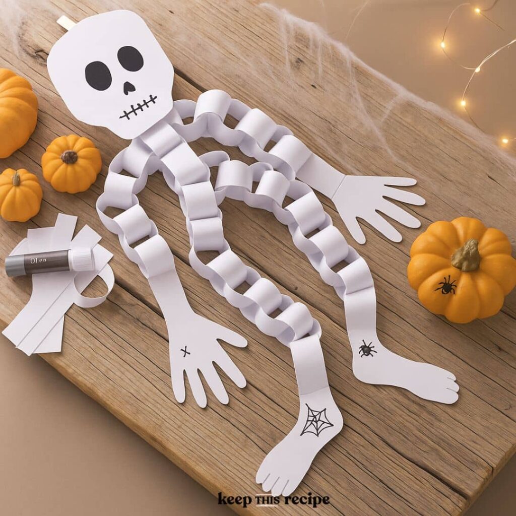 How to Make a Skeleton Paper Garland at Home