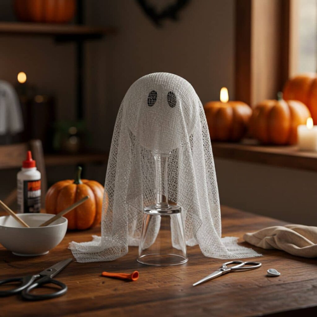 How to Make Cheesecloth Ghosts for Halloween