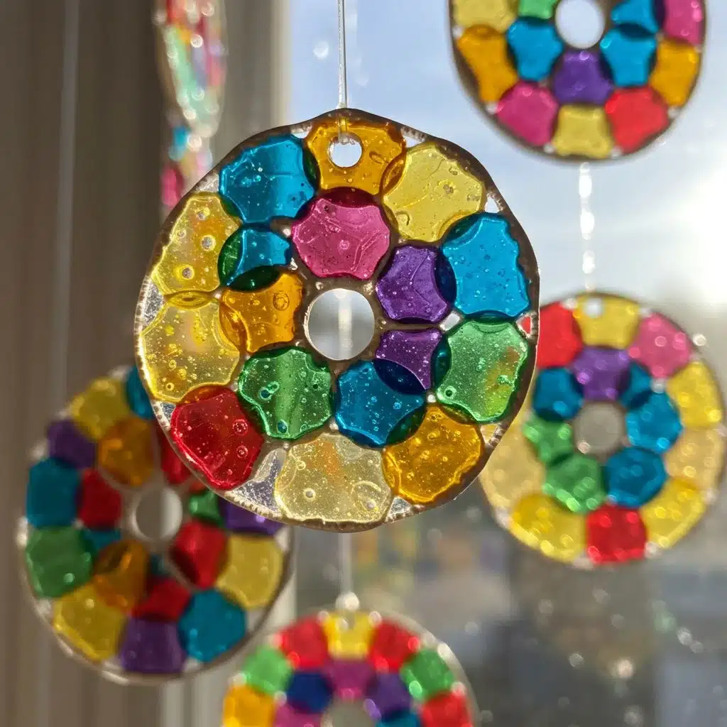 Colorful Bioplastic Suncatchers