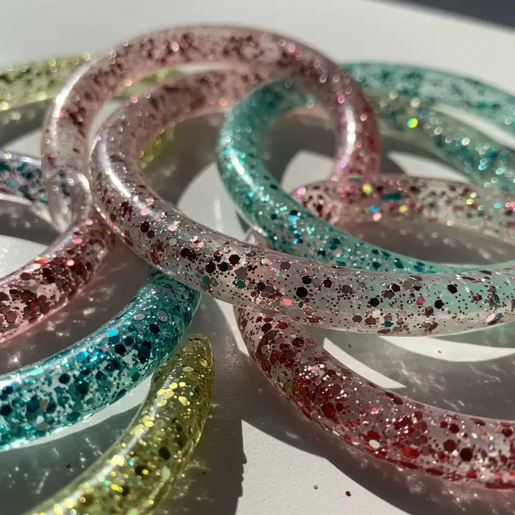 DIY Glitter Tube Bracelets – Fun Sparkly Kids Craft