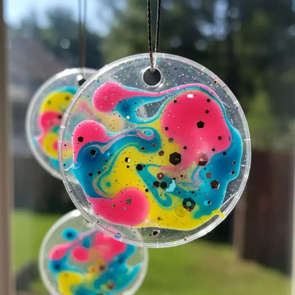 DIY Lava Lamp Suncatcher