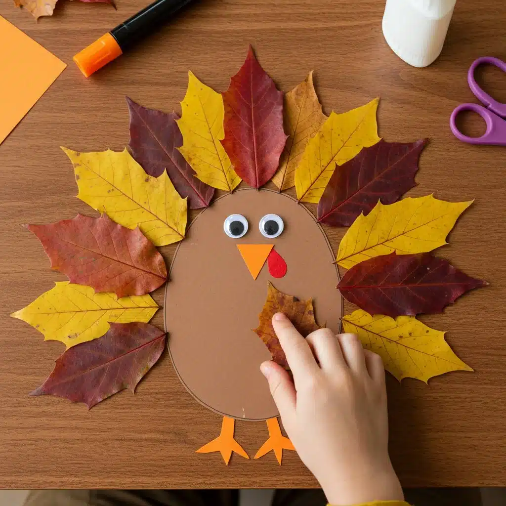 Fall Leaf Turkey Craft: Fun Thanksgiving Activity
