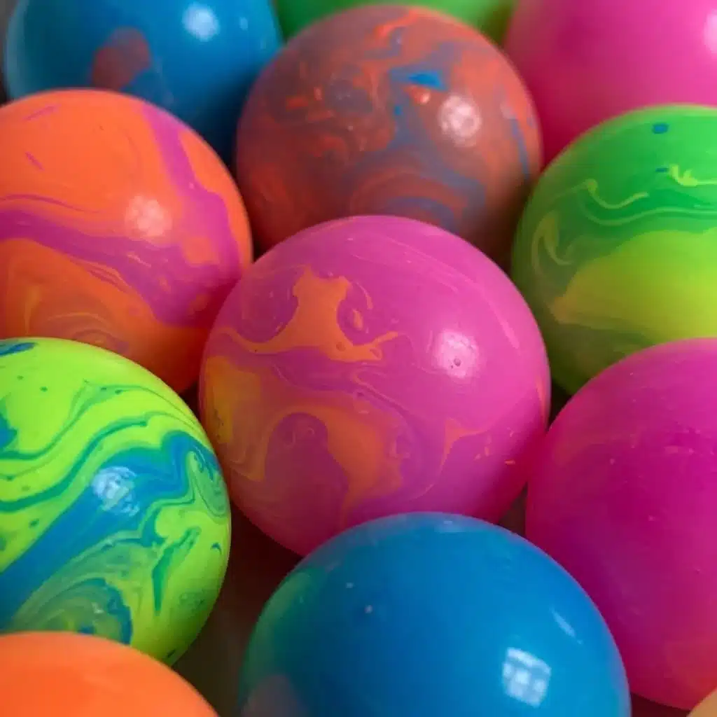 Homemade Rainbow Neon Bouncy Balls: Easy DIY Recipe