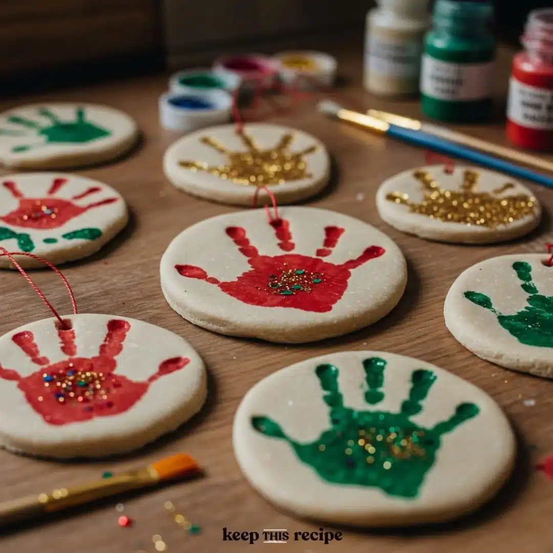How to Make Salt Dough Handprint Ornaments at Home