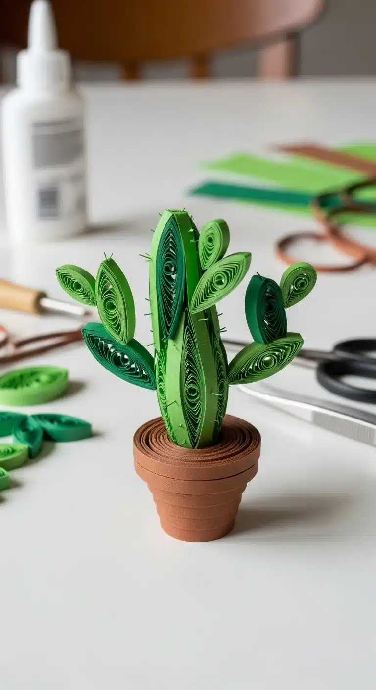 Paper Quilling Cactus