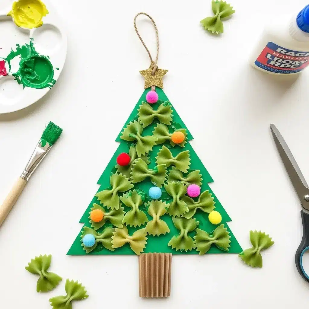 Pasta Christmas Tree Ornament