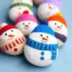 Snowman Painted Rocks