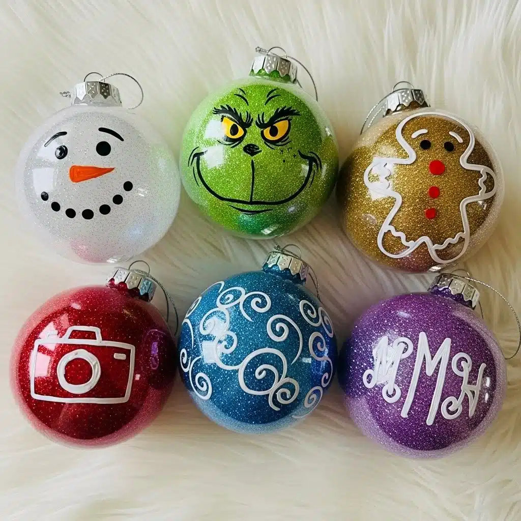 DIY Glitter Ornaments