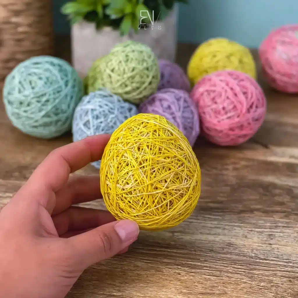 DIY String Easter Egg Craft