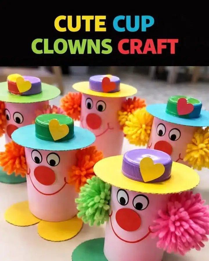 Paper Cup Clown Craft