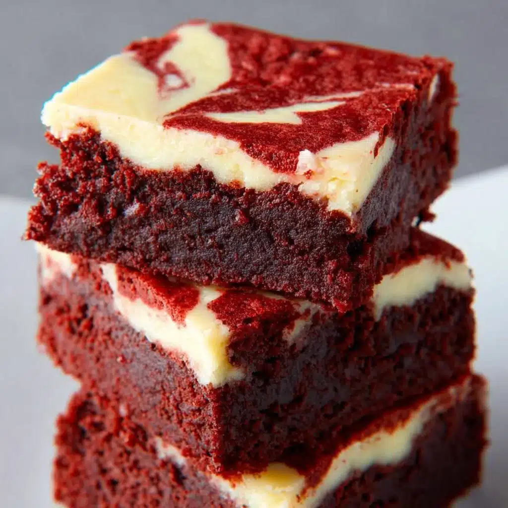 Red Velvet Brownies with Cream Cheese Frosting