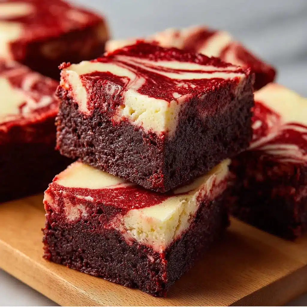 Red Velvet Cheesecake Swirl Brownies